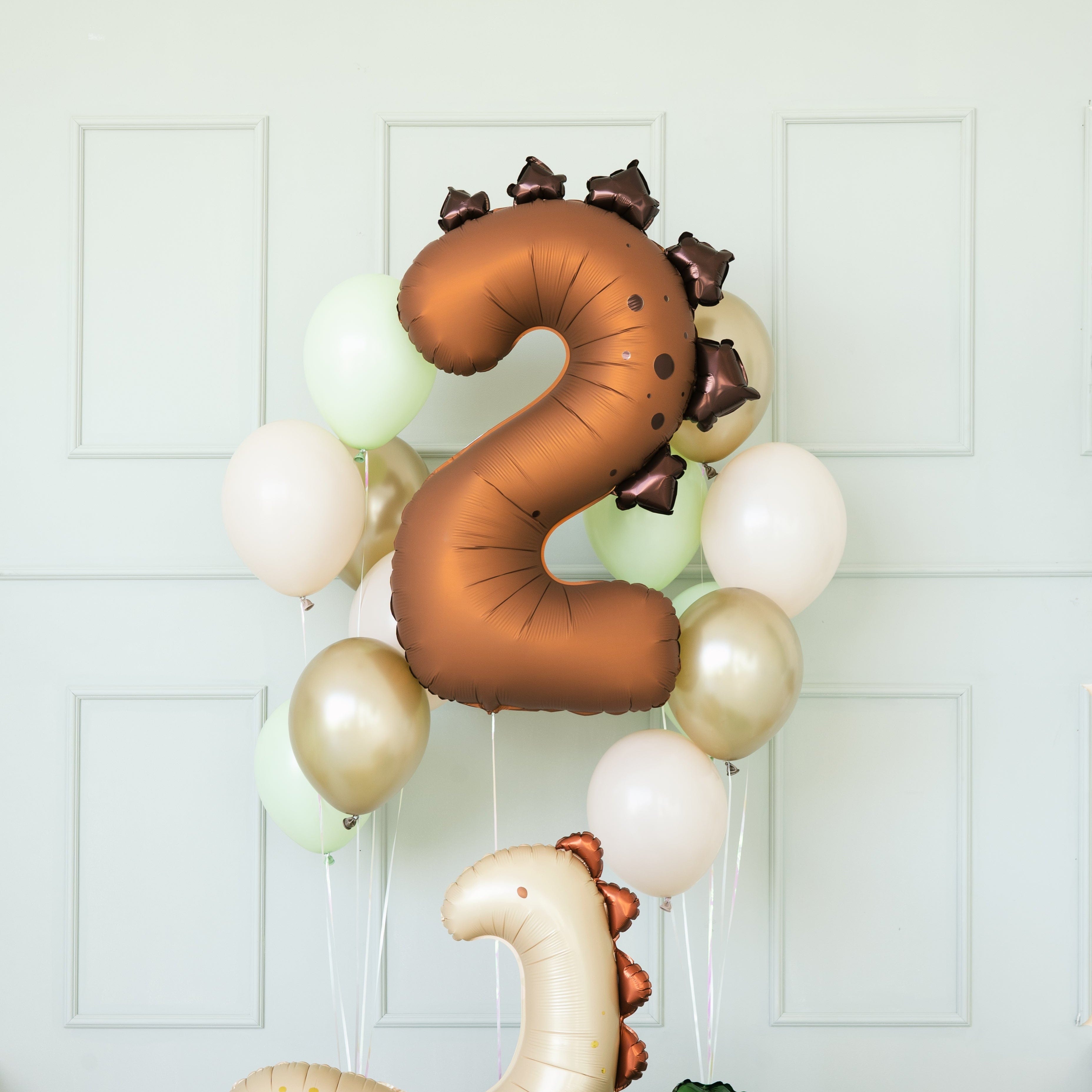 Dinosaur Number 2 Foil Balloon (36 inch) - Dinosaur Party – Little Big ...