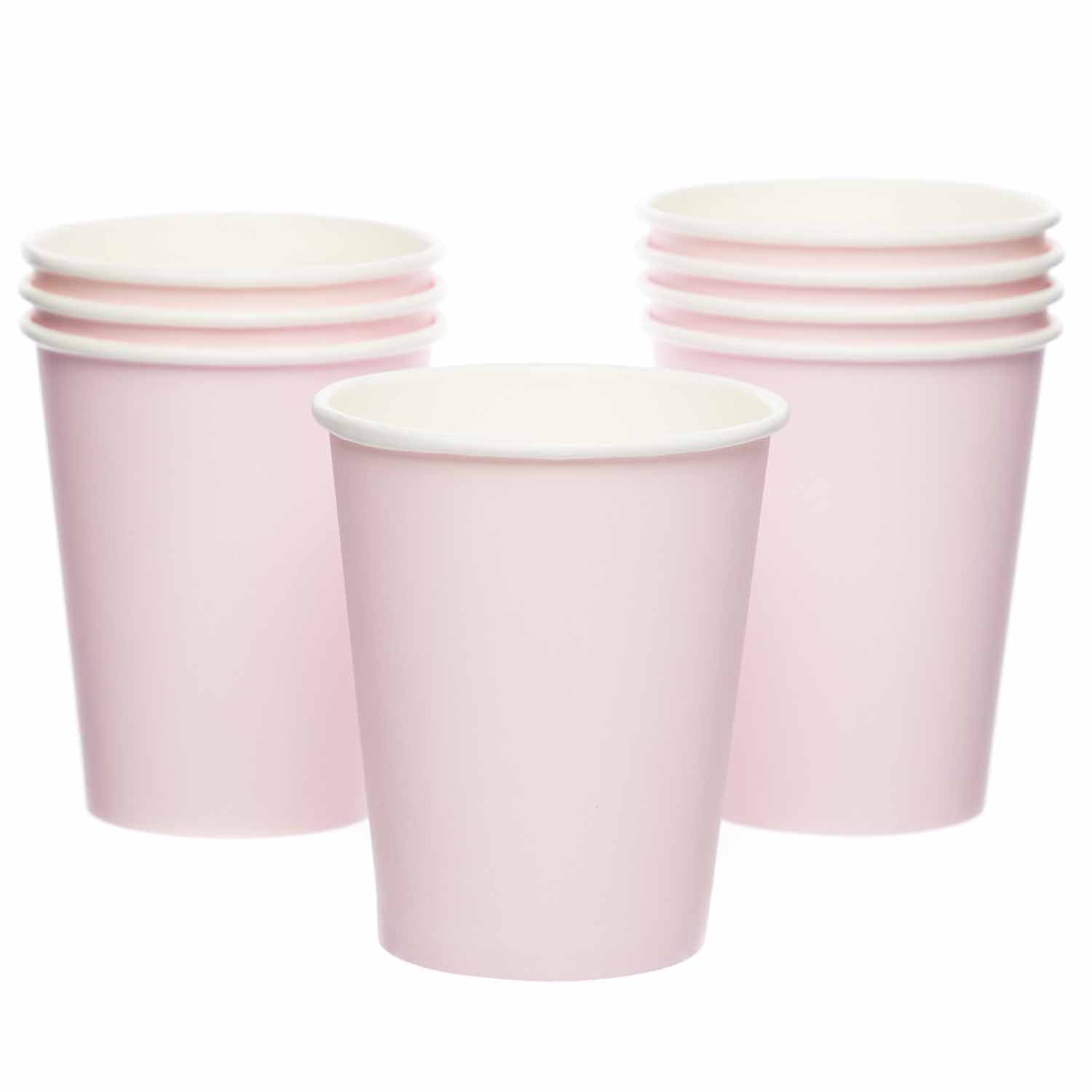 Marshmallow Pastel Pink Party Cups (pack of 8) - Pink Party Supplies ...