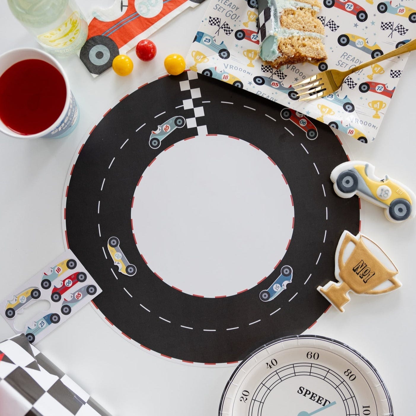 Miles Per Hour - Race Track Placemat x 12 - My Mind's Eye Party ...