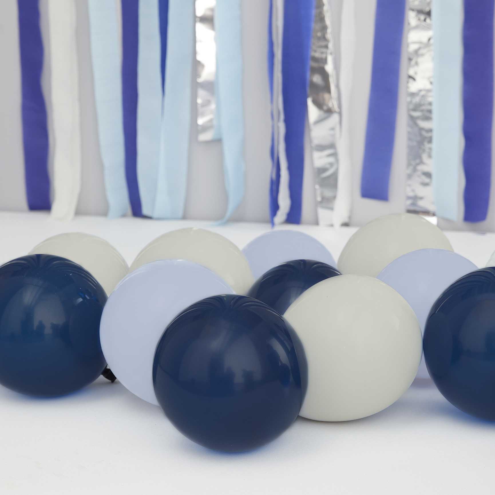 Navy, Blue and Grey Balloon Mosaic Balloon Pack – Little Big Party Co.
