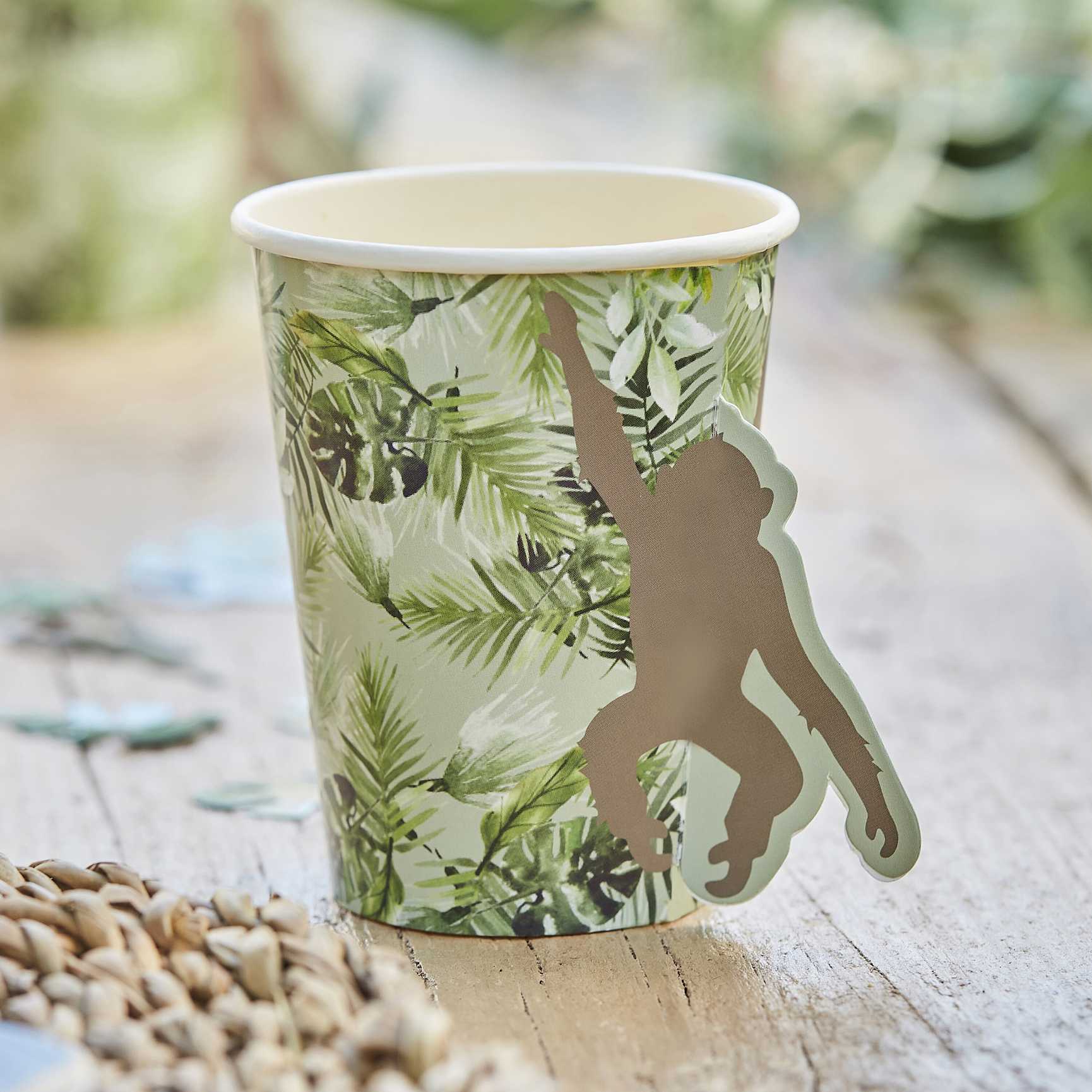 Safari Party Monkey Paper Cups x 8 – Little Big Party Co.